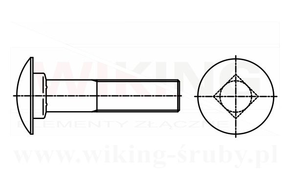 śruby z łbem grzybkowym z podsadzeniem (zamkowe) z małym łbem i krótkim ...
